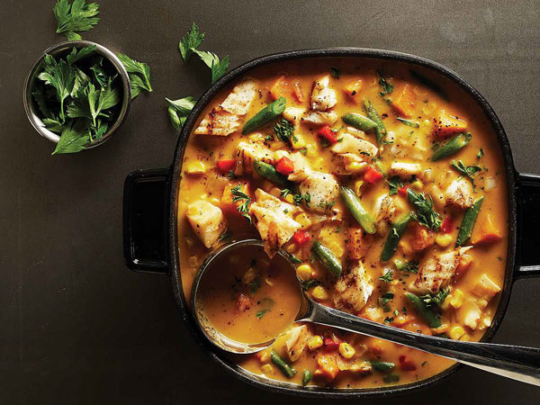 Grilled Halibut Chowder | Hy-Vee