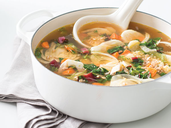 Root Veggies, Millet and Farro Soup | Hy-Vee