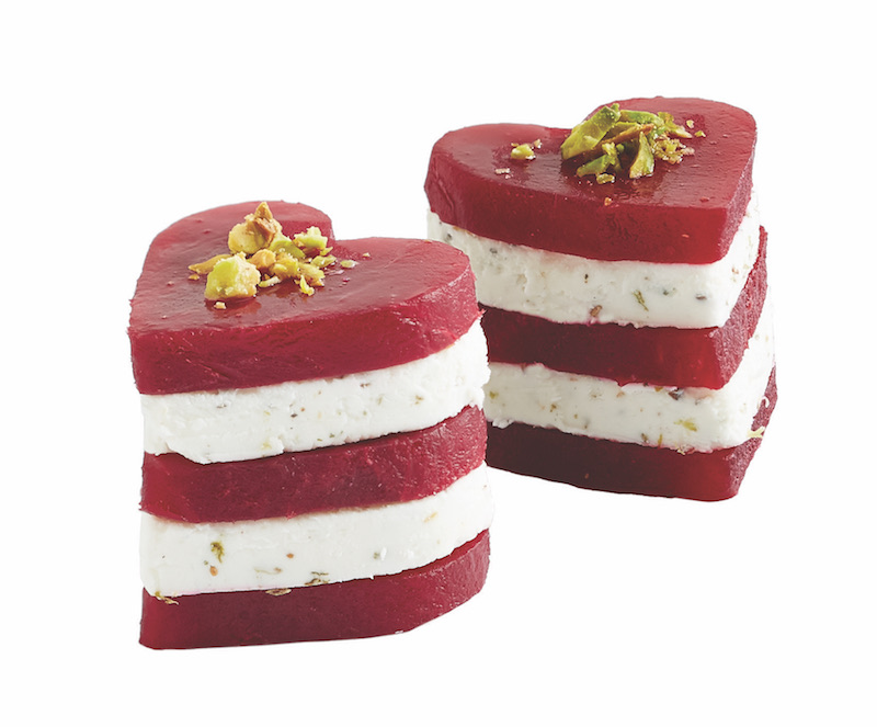 Beet and Goat Cheese Heart Stacks | Hy-Vee
