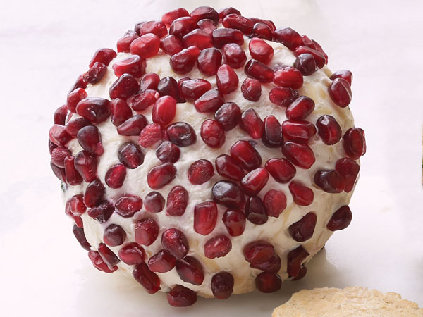 Festive Pomegranate Goat Cheese Ball | Hy-Vee