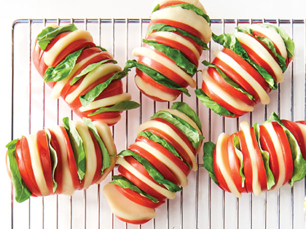 Hasselback Tomato Clubs | Keto Club Sandwich Recipe | Hy-Vee | Hy-Vee