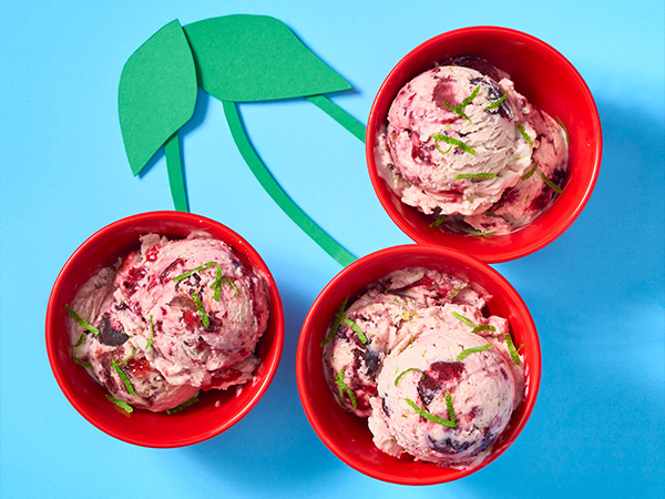 Cherry-Lime Ice Cream | Hy-Vee