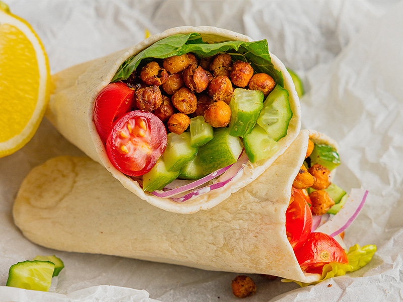 Roasted Chickpea Pocket Sandwiches | Hy-Vee