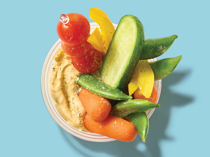 MIni Veggie-and-Hummus Cups | Hy-Vee