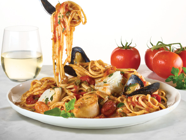 Poached Cod Linguine | Hy-Vee