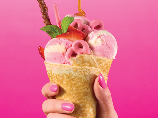 Crepe Ice Cream Sundae Cone | Hy-Vee