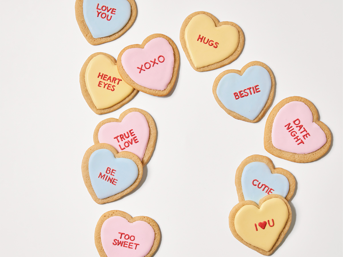 Conversation Heart Sugar Cookies