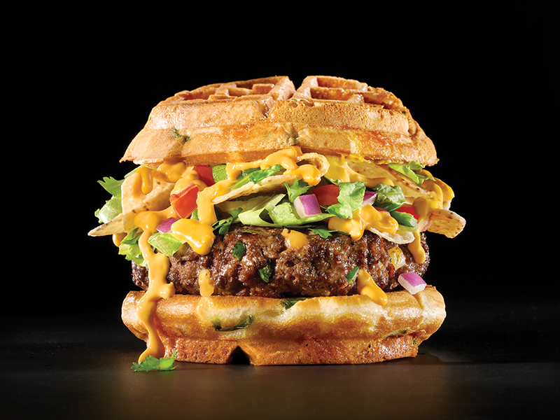 Waffle Nacho Burgers | Hy-Vee