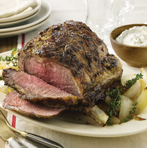 Prime Rib with Dijon and Whipped Horseradish Cream | Hy-Vee